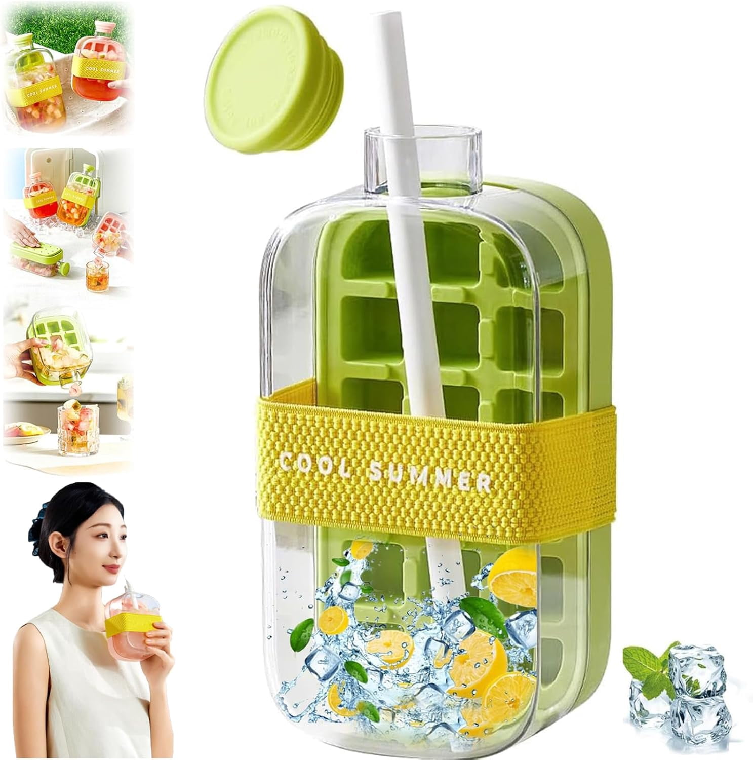 My Crush Cup Ice, (17/28 Oz) Ice Bottle Cup, Cool Summer Ice Cube ...