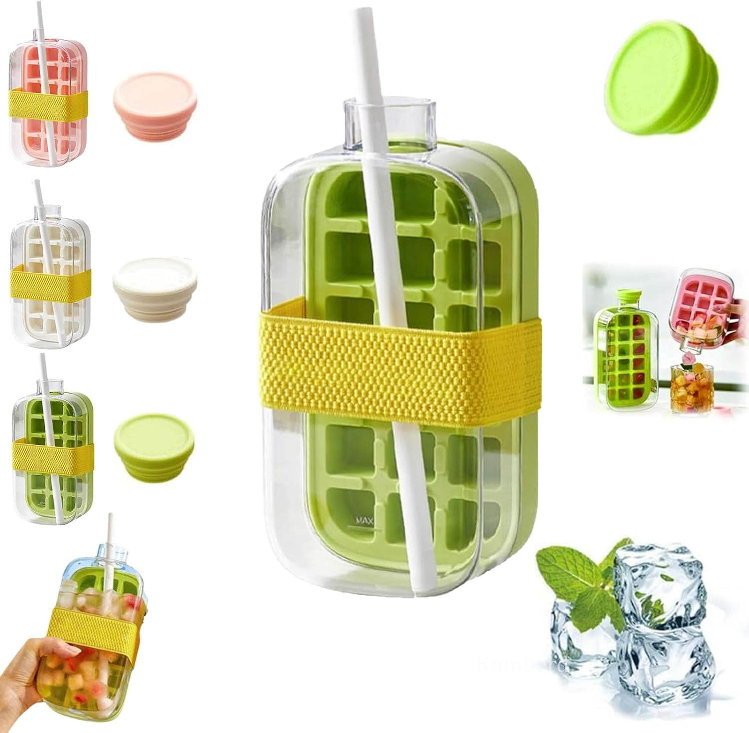 My Crush Cup Ice (17/28 oz), Easy Ice Press to Release, 2-In-1 Cool ...