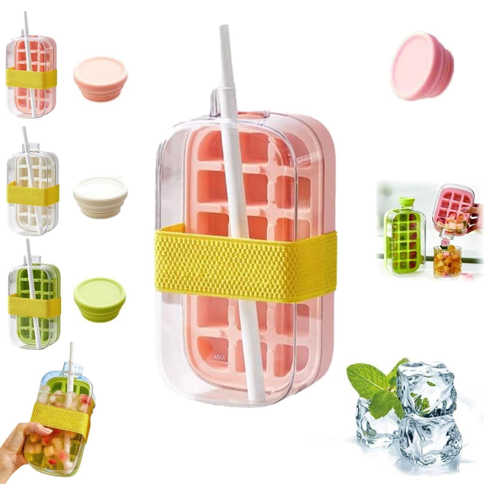 My Crush Cup Ice (17/28 oz), Easy Ice Press to Release, 2-In-1 Cool ...