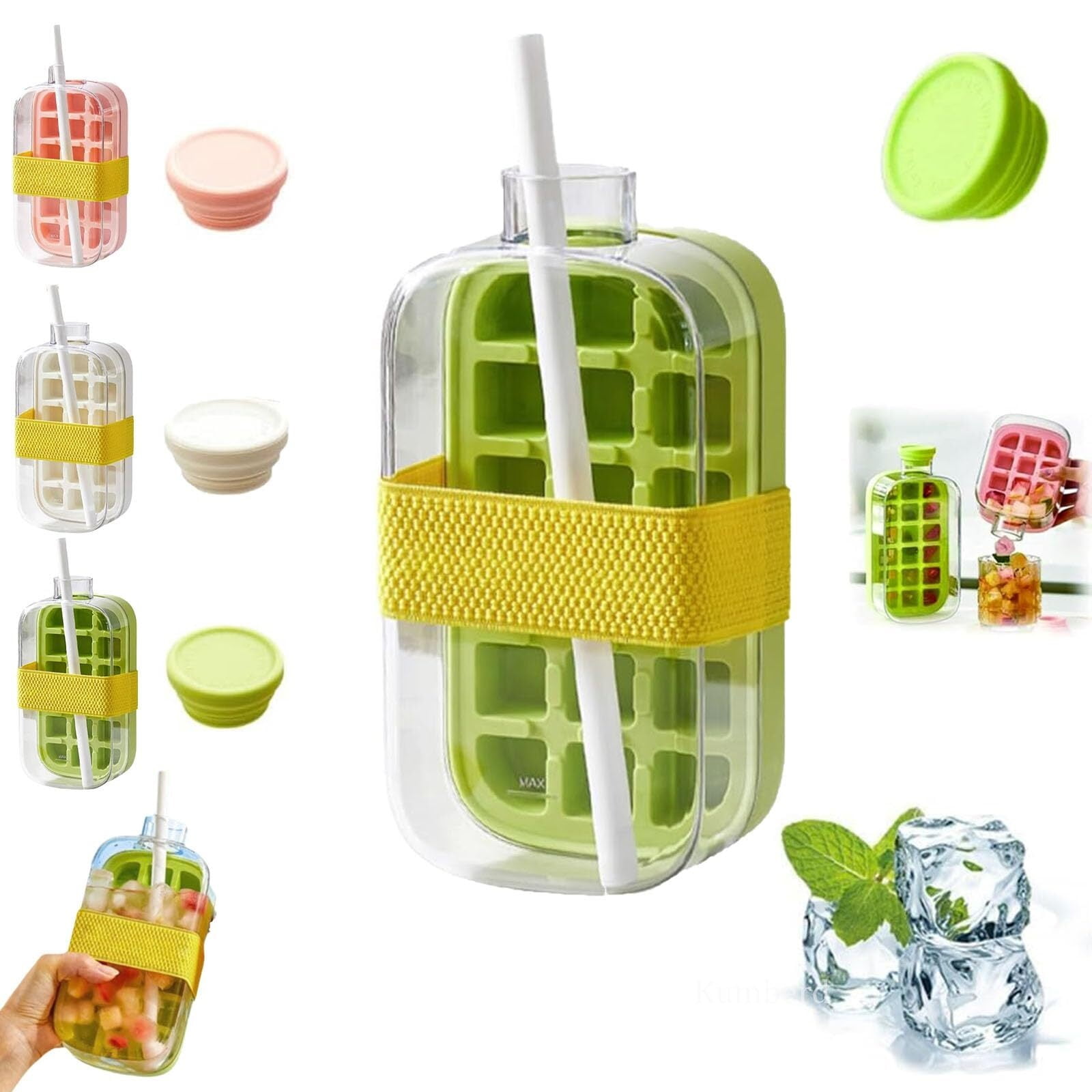My Crush Cup Ice (17/28 oz), Easy Ice Press to Release, 2-In-1 Cool ...