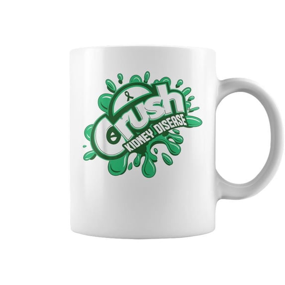 Crush Kidney Disease Grafiti Kidney Disease Awareness Coffee Mugs ...