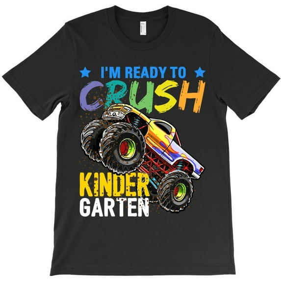 Crush Kindergarten Funny Monster Truck Back To School Boys Gift H20143 ...