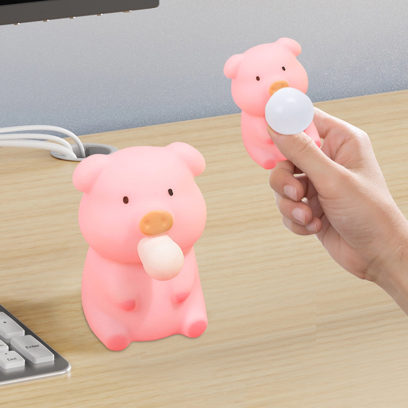 Crush Pigs Shaped Stress Relief Toys | Soft Washable PVC Hand Exercise ...