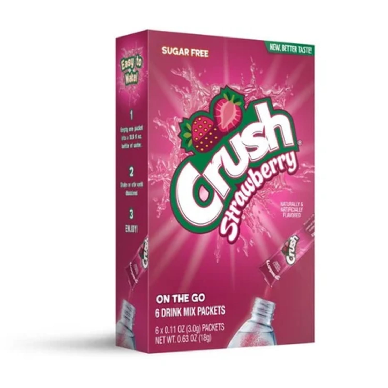 Crush Powder Drink Mix, Strawberry - Walmart.com