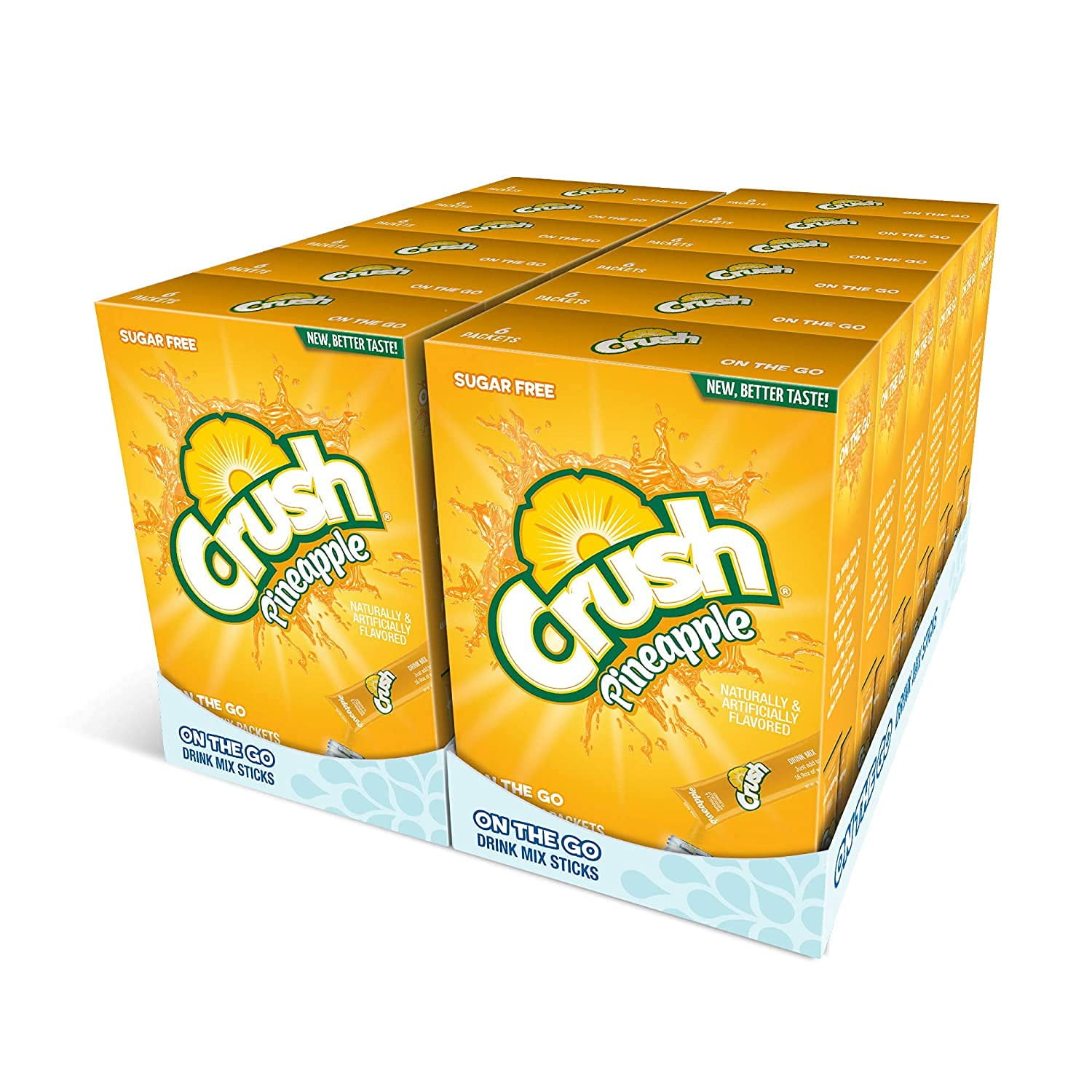 Crush Powder Drink Mix, Pineapple Flavor, 72 Sticks - Walmart.com