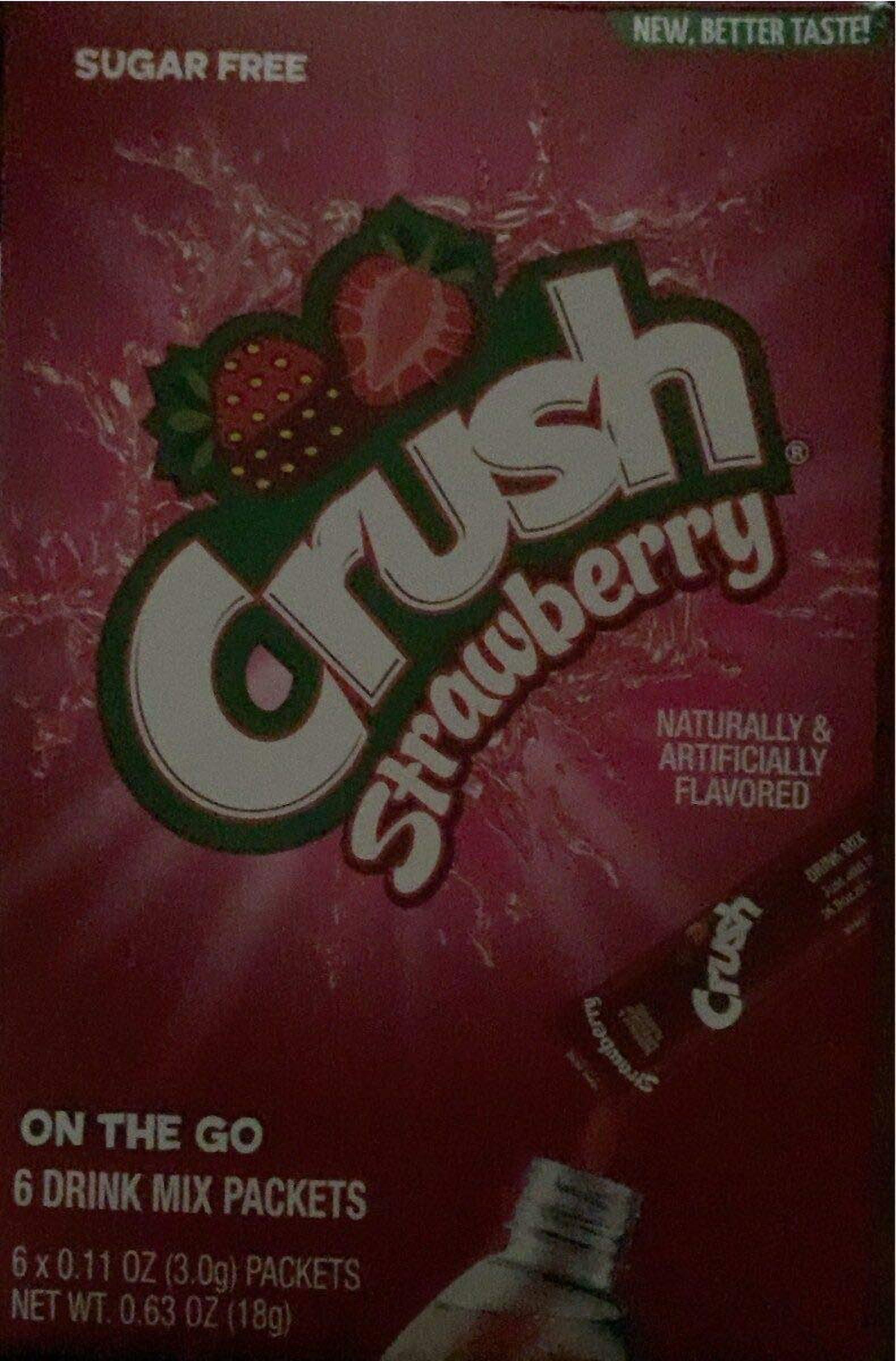 Crush Strawberry Drink Mix Singles To Go On The Go - Walmart.com