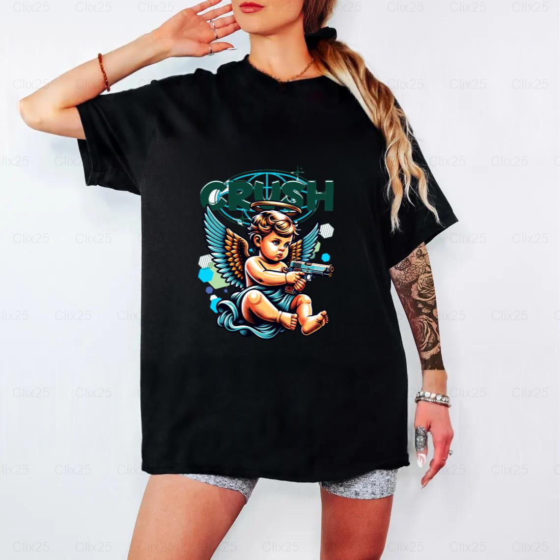 Crush T-shirt, Sweatshirt, Hoodie with Minimal Bold Lettering Style ...