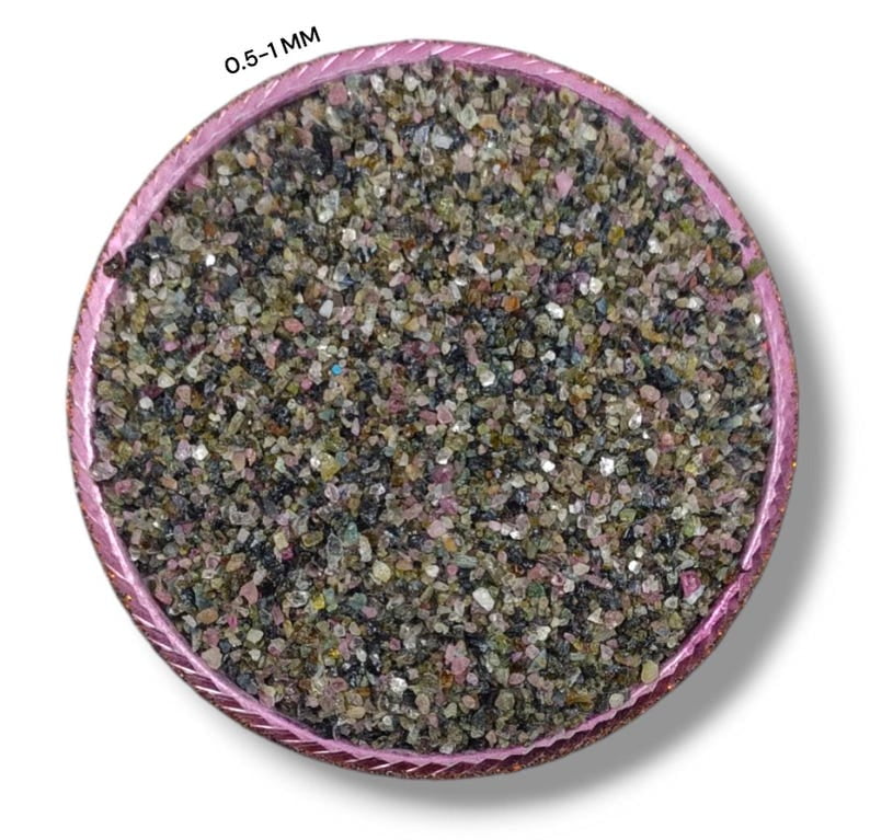 Crushed African Tourmaline Coarse Gemstone Powder 0.5-1MM Stone Healing ...