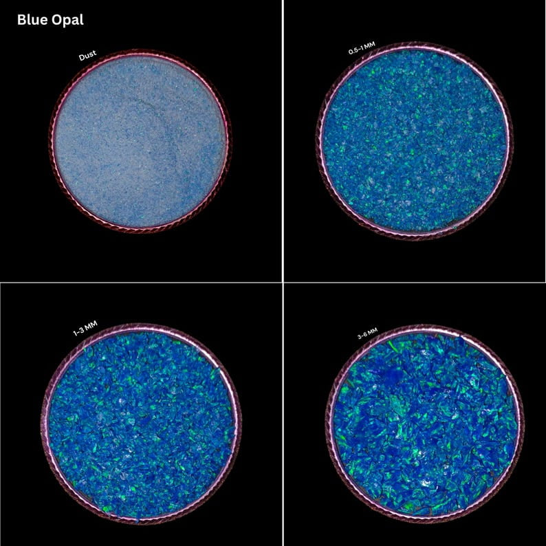 Crushed Blue Opal Coarse Gemstone Powder Inlay Material Woodwork Inlay ...