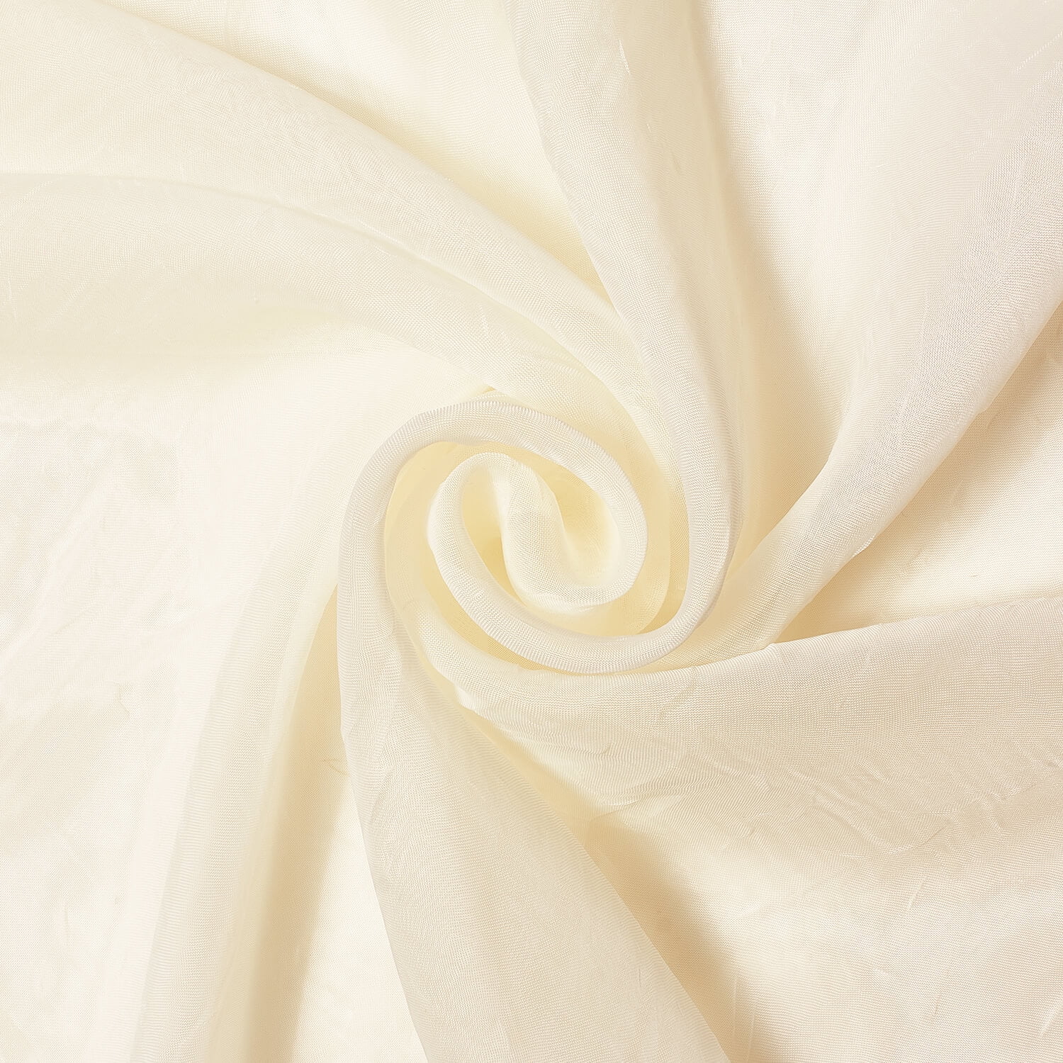 Crushed Crinkle Sheer Voile Fabric 118" Wide Window Curtain Drapery and ...