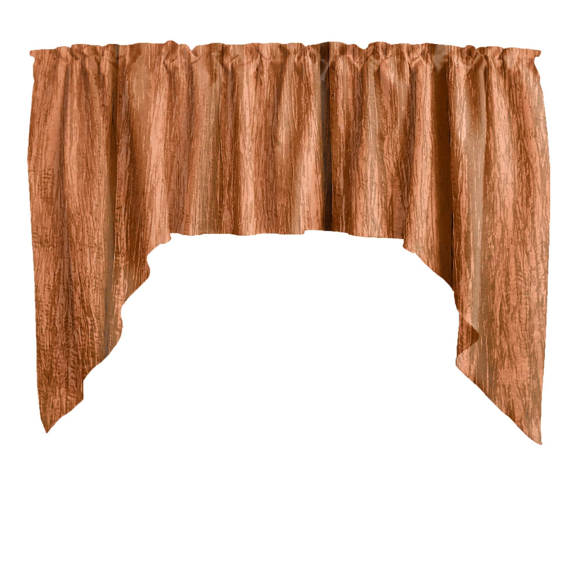 Crushed Crinkle Taffeta Swag Window Valance 72" Wide / 36" Tall ...