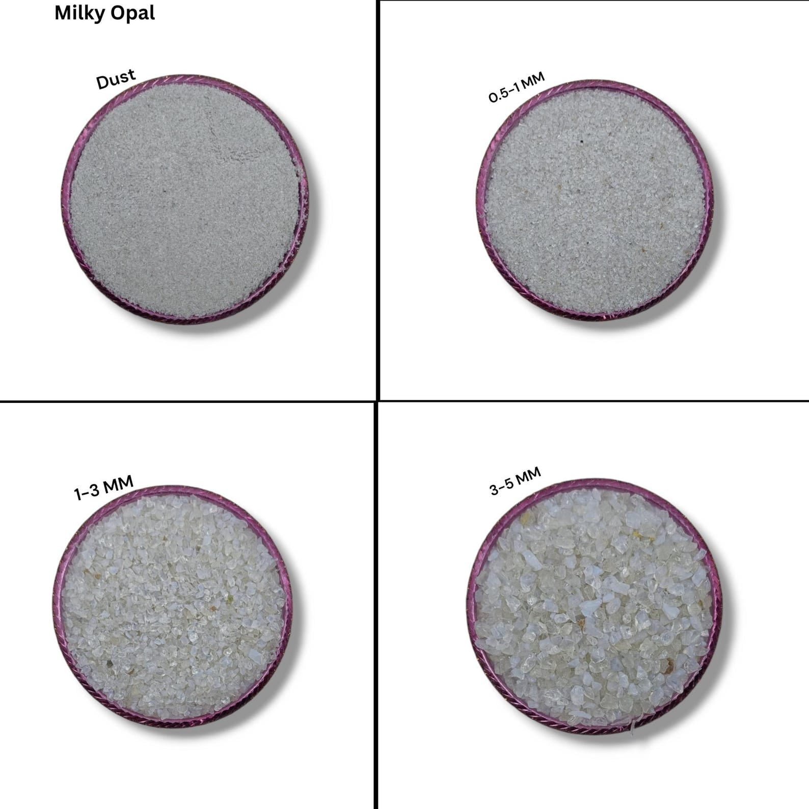 Crushed Milky Opal Coarse Gemstone Powder Crushed All Size For Woodwork ...