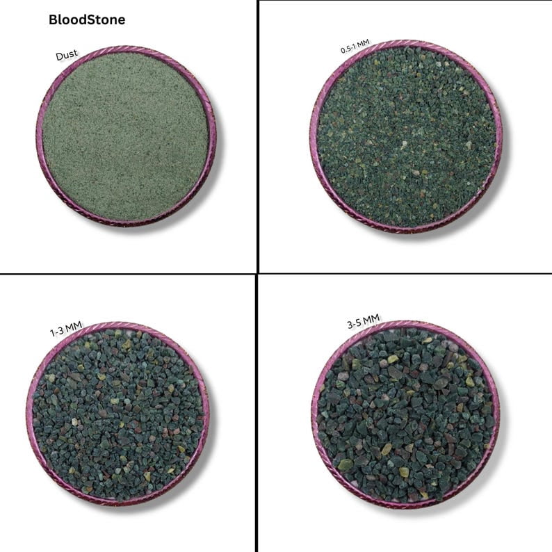 Crushed Natural Bloodstone Coarse All Size Gemstone Powder Crushed ...