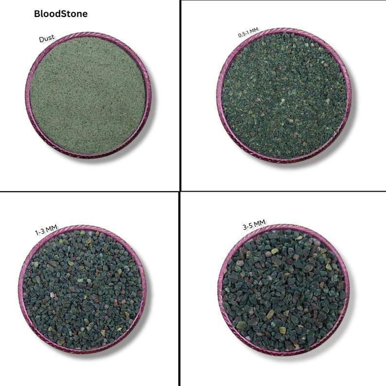 Crushed Natural Bloodstone Coarse All Size Gemstone Powder Crushed ...