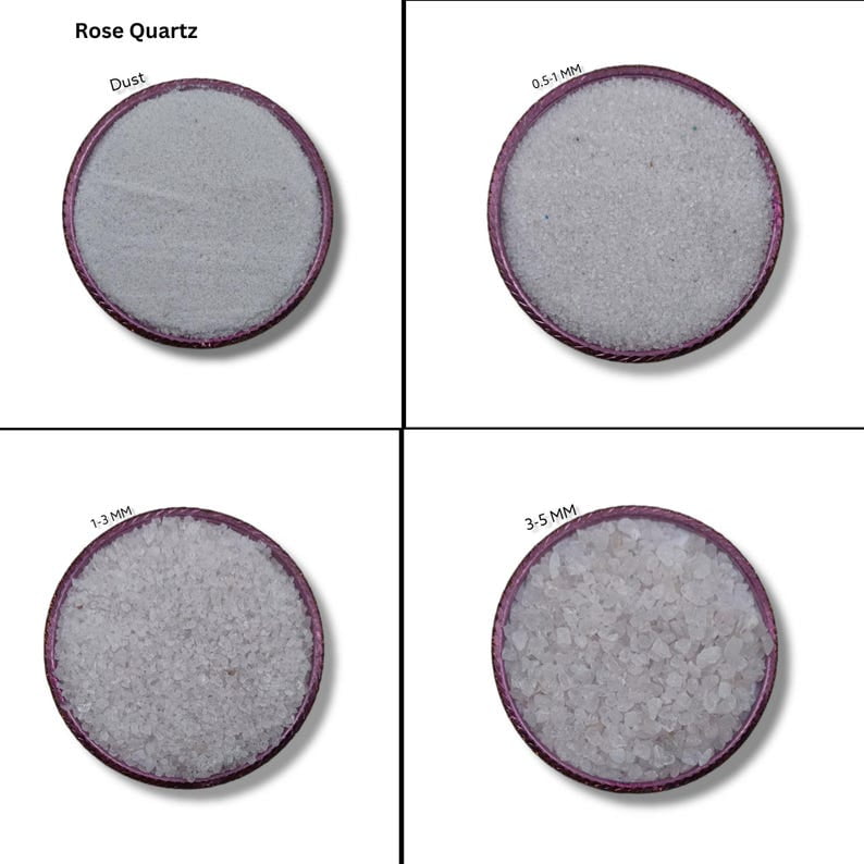 Crushed Natural Rose Quartz Gemstone Coarse Crushed Powder All Size For ...