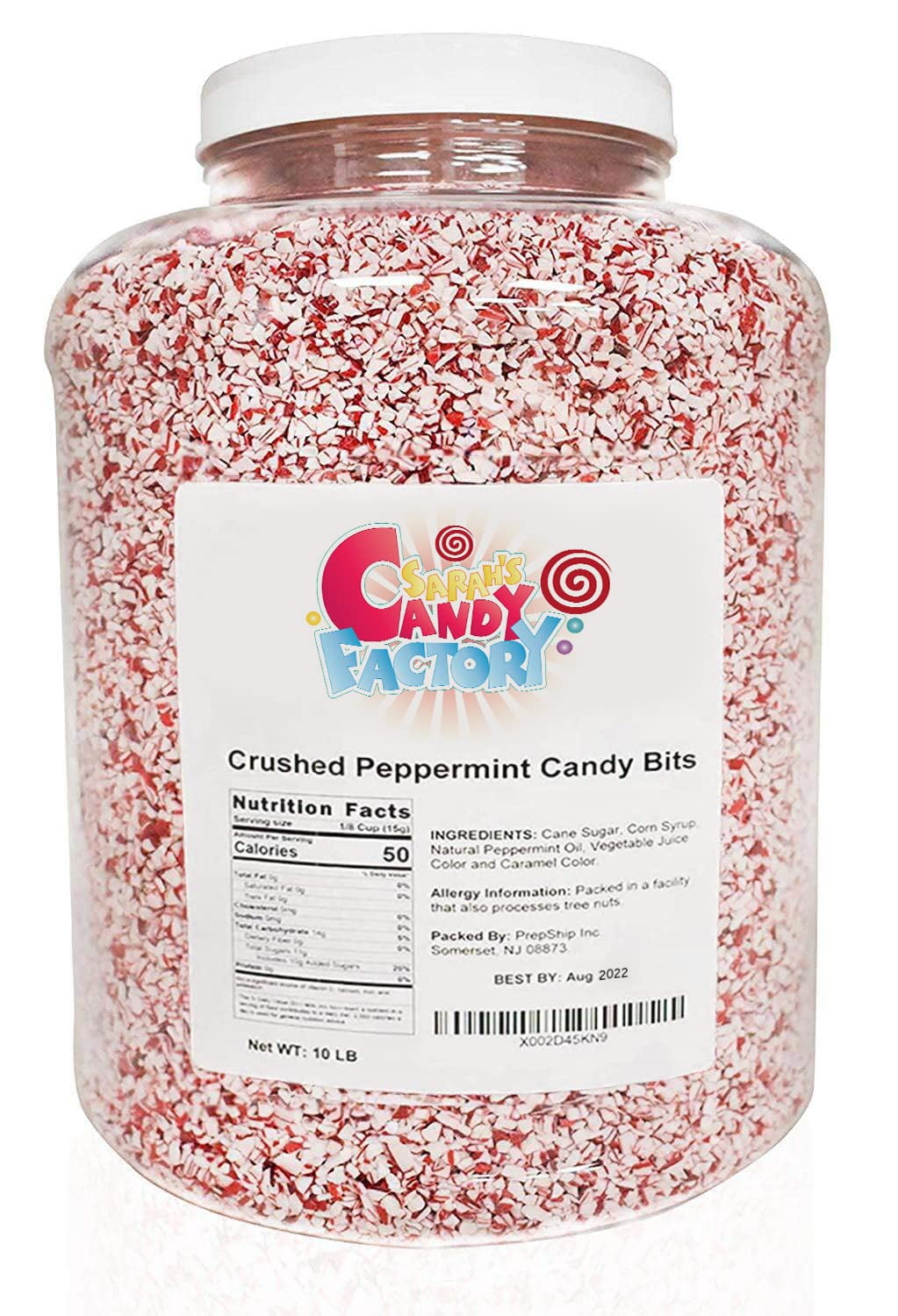 Crushed Peppermint Pieces Bits in Jar (10 Lbs) - Walmart.com