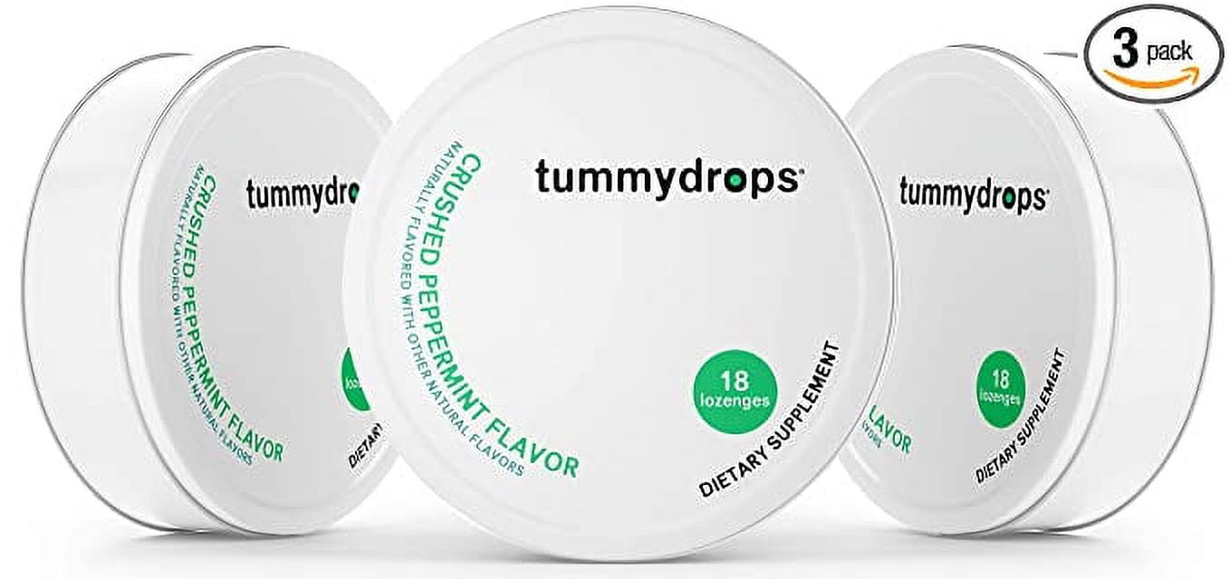 Tummydrops Natural Lozenges for Stomach Upsets & Nausea, Crushed ...