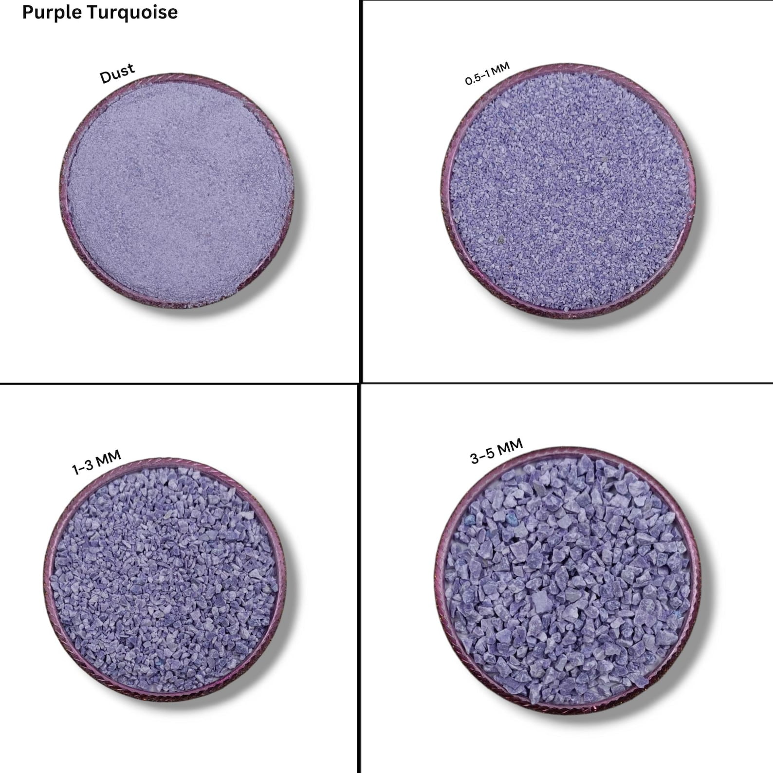 Crushed Purple Turquoise Gemstone Powder Stone for Inlay, Art, Jewelry ...