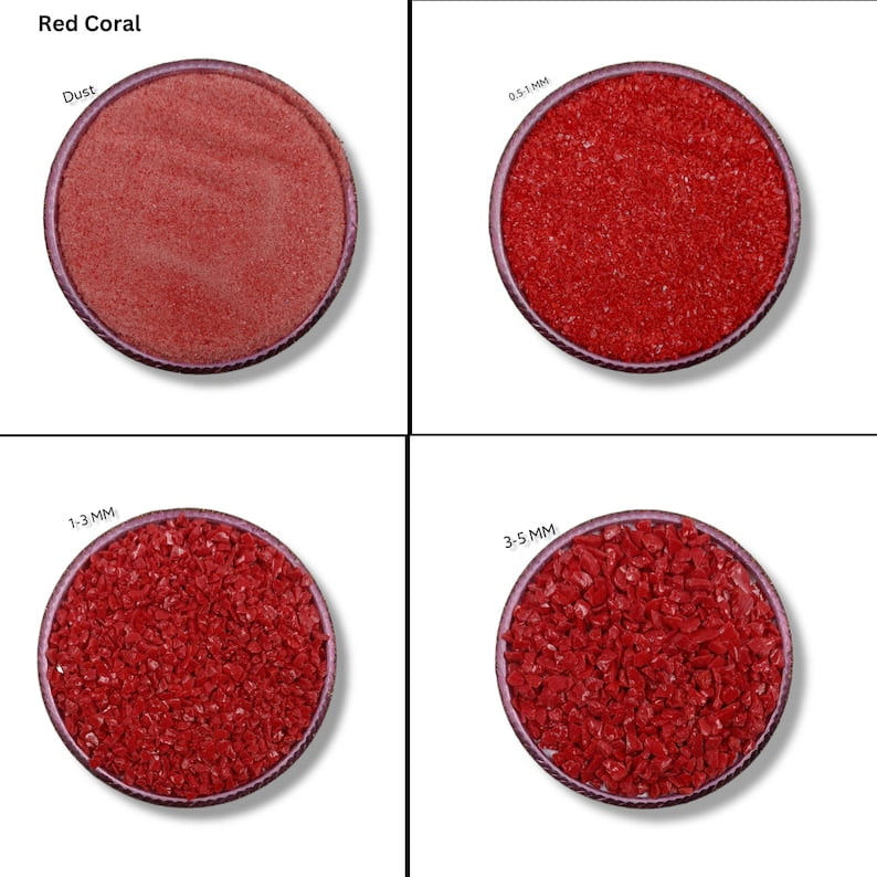 Crushed Red Coral Gemstone Coarse All Size Coral Crushed Coarse For ...