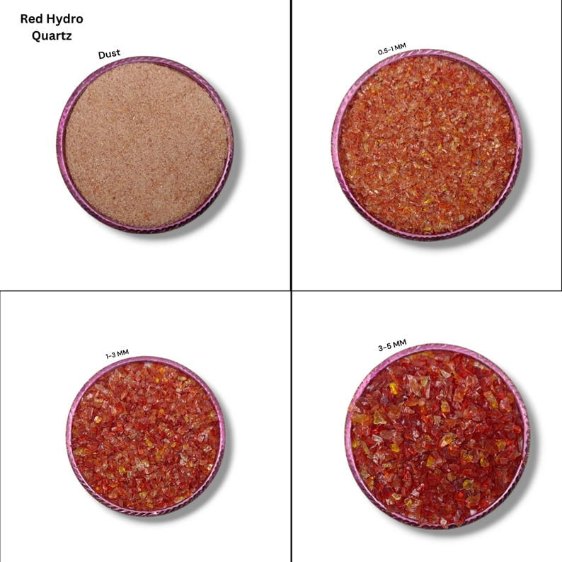 Crushed Red Hydro Quartz Coarse Gemstone All Size Perfect For Stone ...