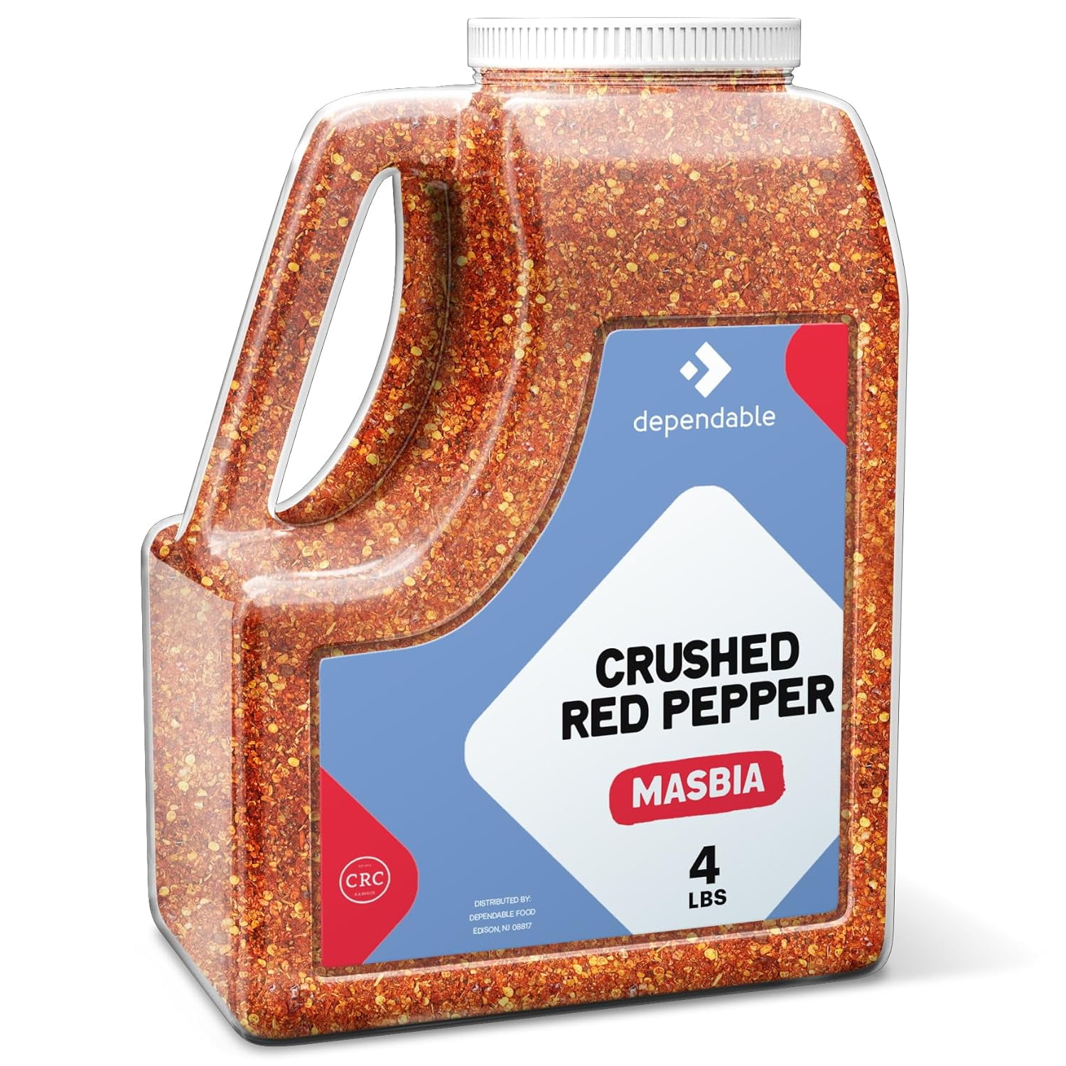 Crushed Red Pepper Flakes - 4 Lb. Container - Bulk Size - Kosher Spice ...