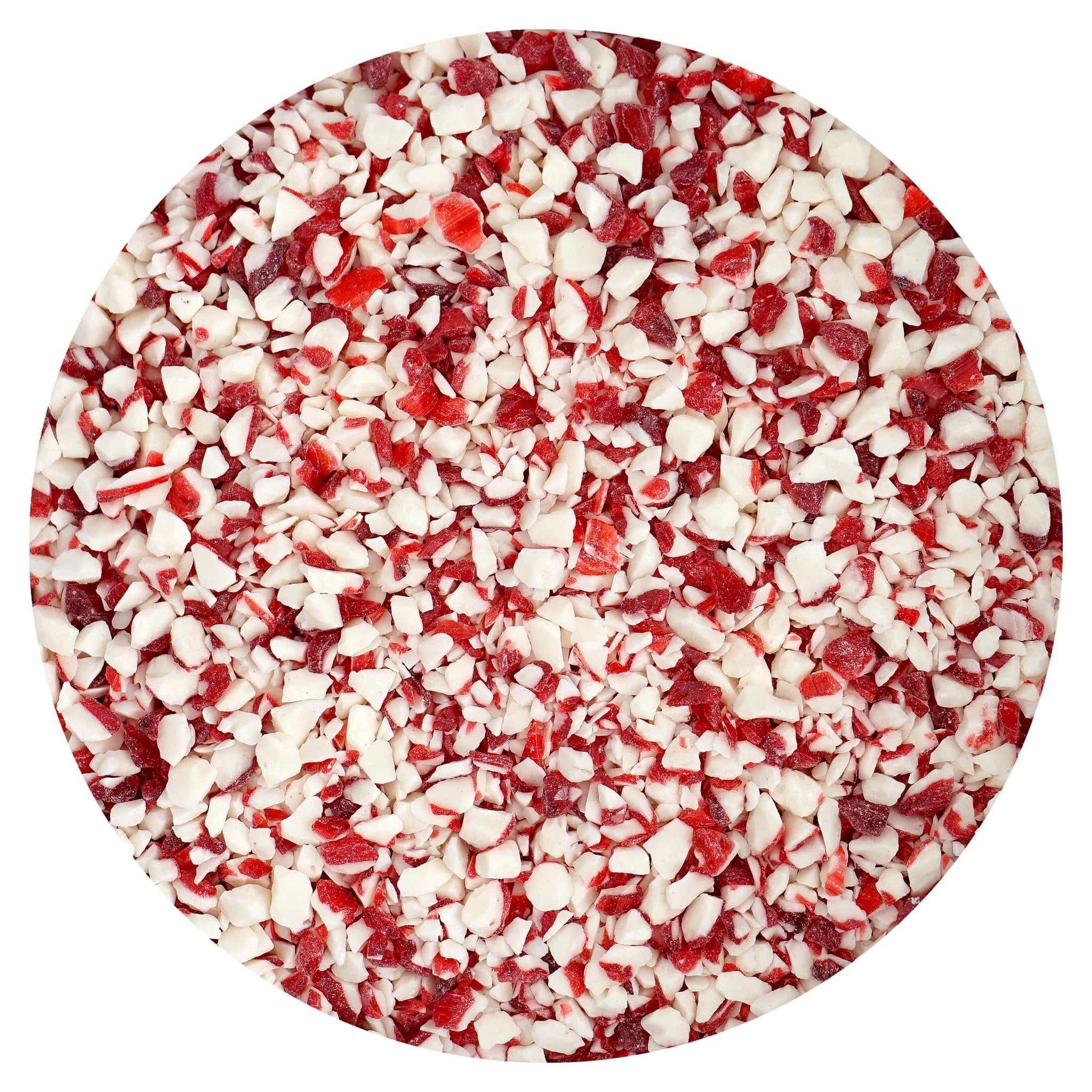 Crushed Red and White Peppermint Candy Pieces, 2 Pound Bag, Toppings ...