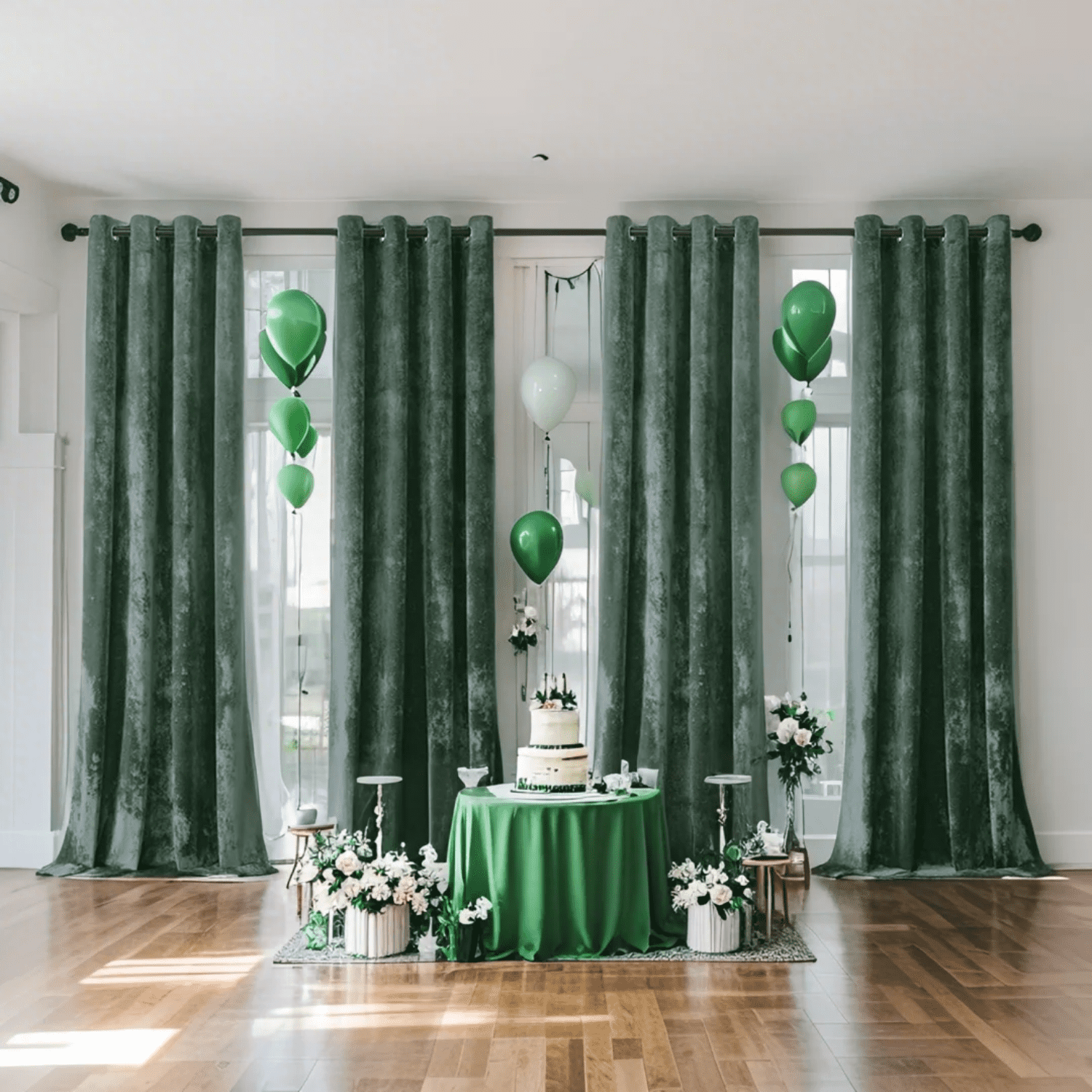 Crushed Velvet Curtains with Grommets Luxurious Thermal Insulated ...