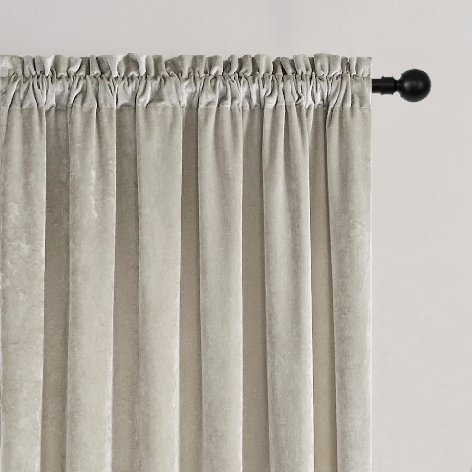 Crushed Velvet Curtains Rod Pocket Luxurious Thermal Insulated ...