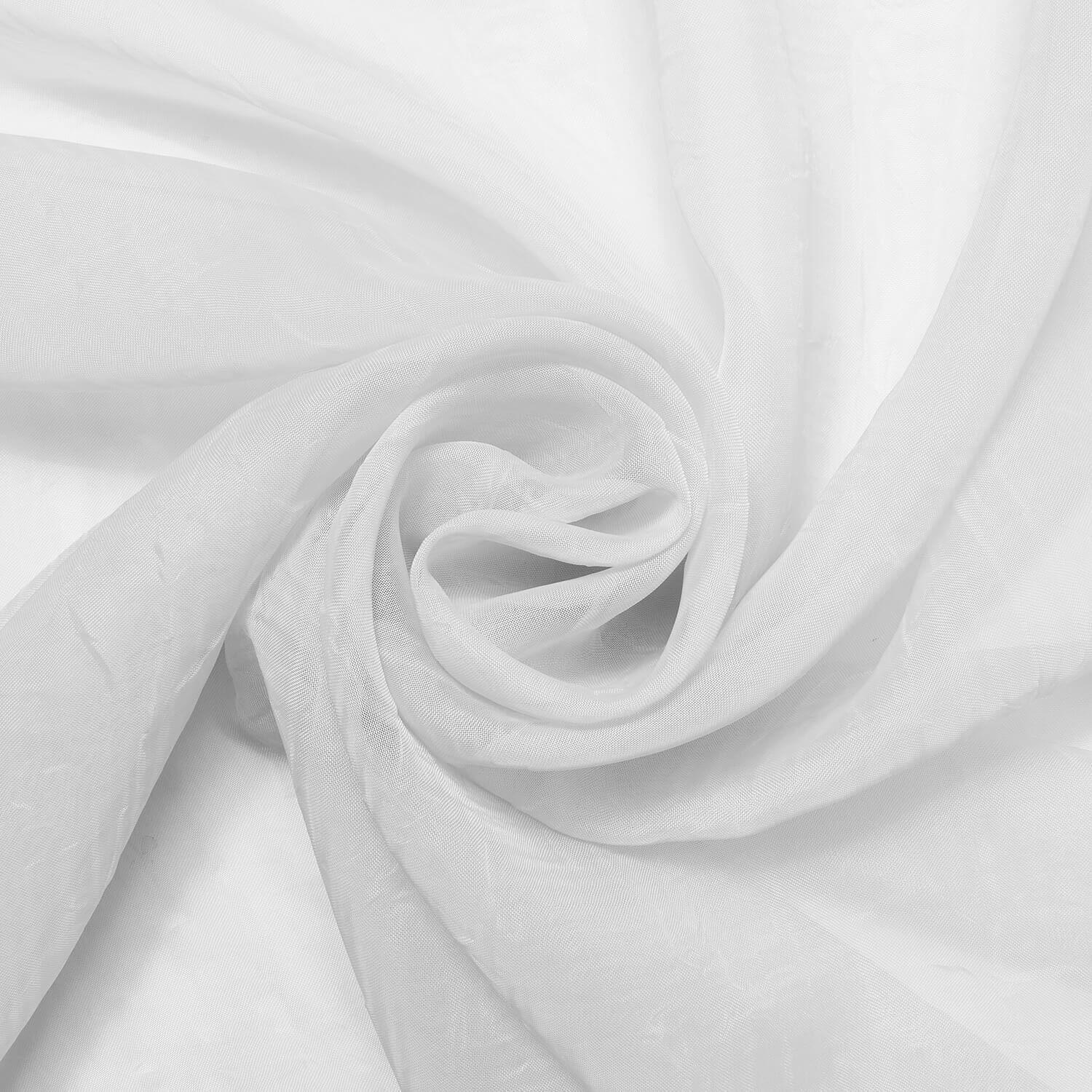 Crushed Voile Fabric 110 Inch Extra Wide Crinkle Lightweight Sheer ...