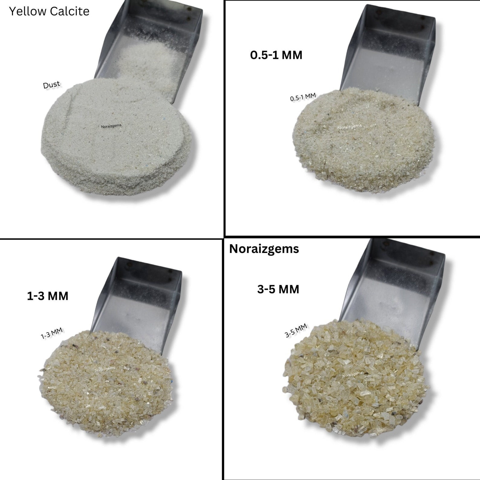 Crushed Yellow Calcite Stone Powder and Dust Gemstone Coarse For ...