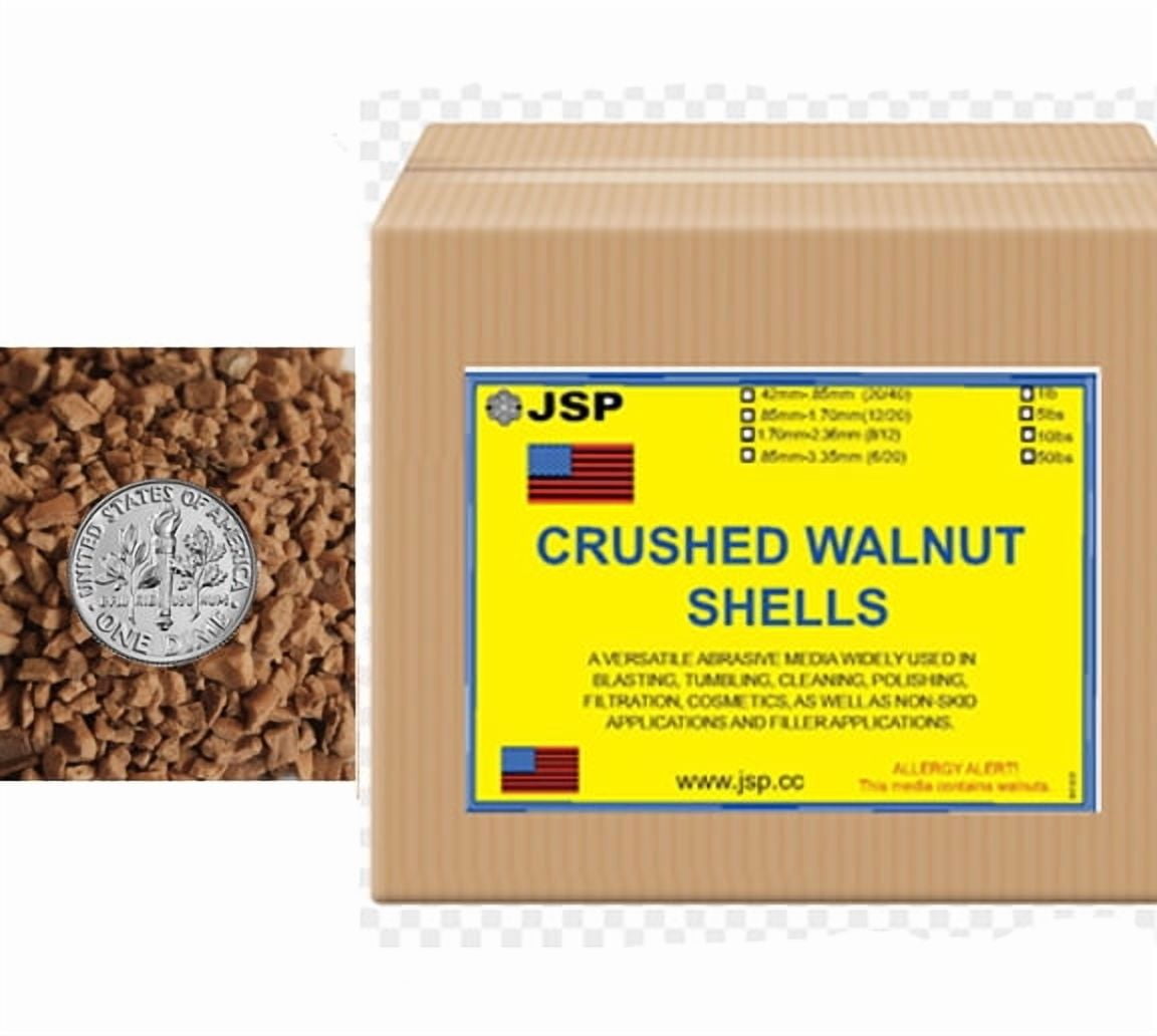 Crushed walnut shell .85-3.35mm 6/20 50 lb - Walmart.com