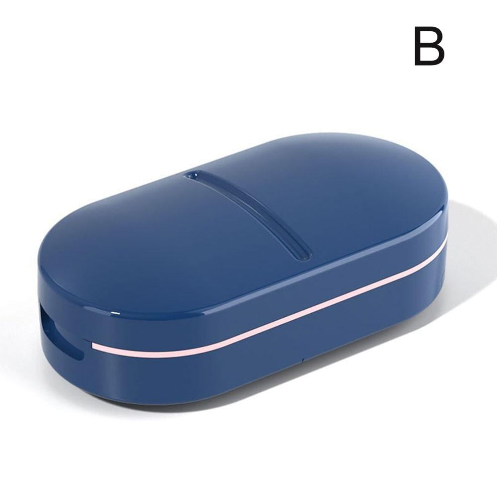 Pill Cutter Medicine T Holder Safe Splitter Stge Compartment Box 1PC I9 ...