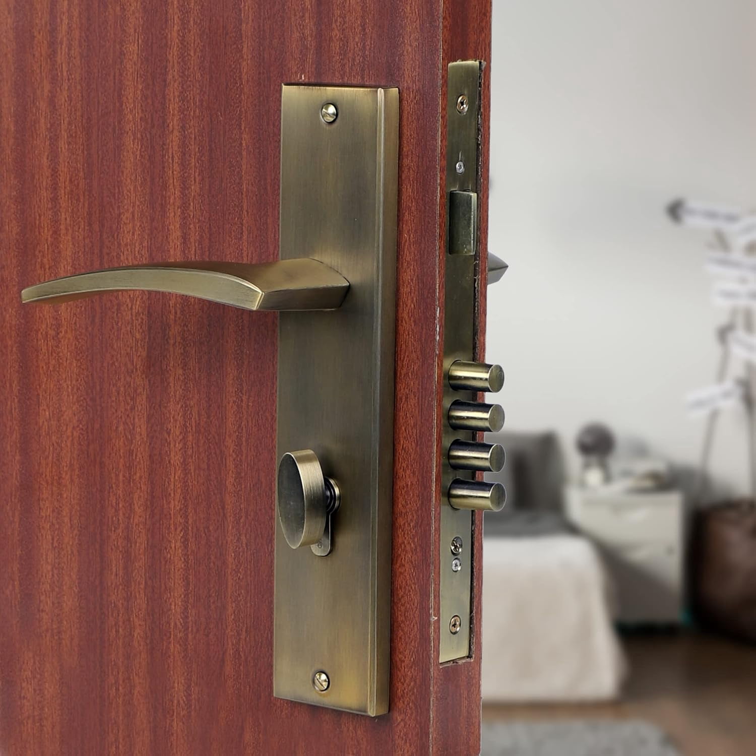 Crust Lobos Premium 10 Inch Cylindrical Plate Mortise Door Lock Handle ...