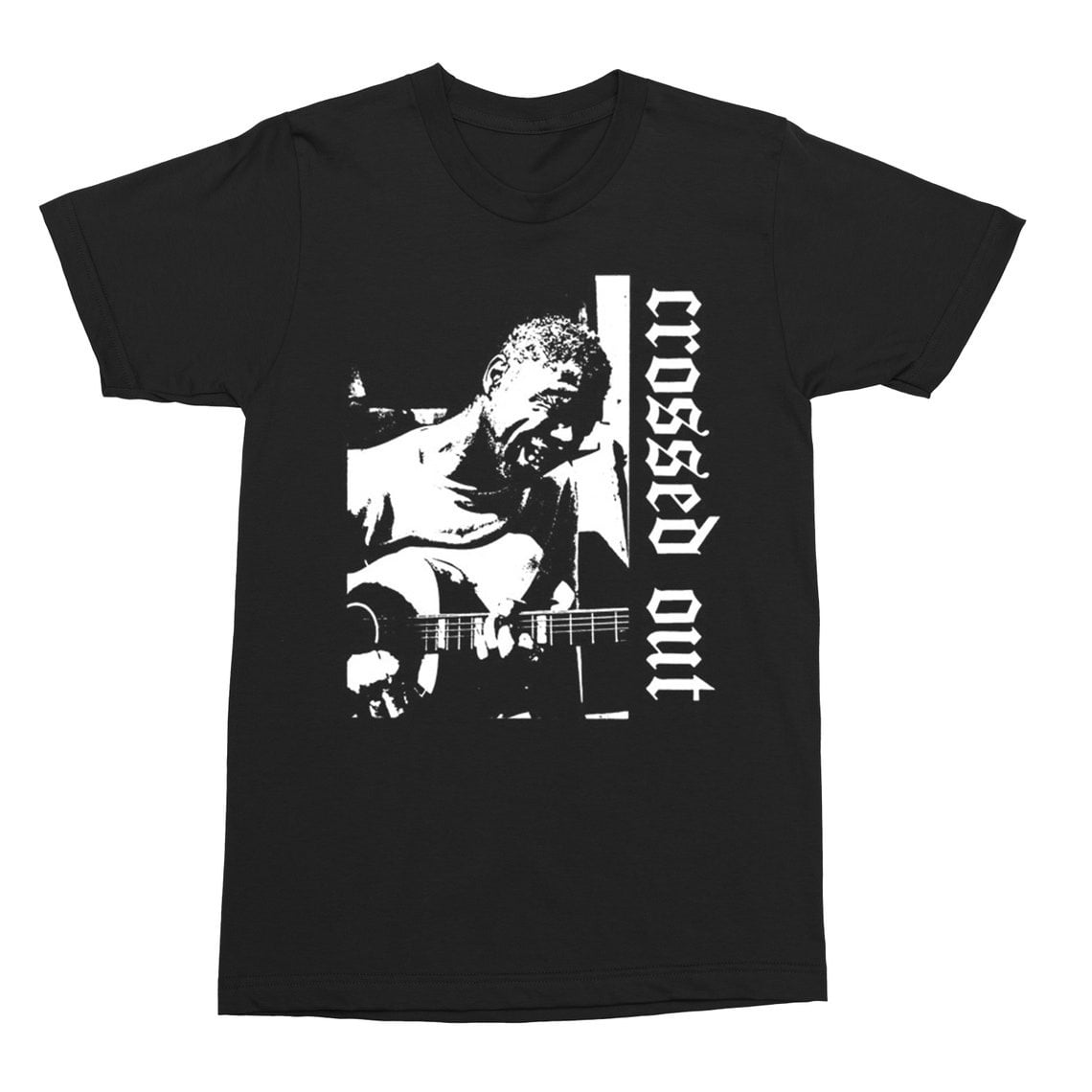 Crust Punk Guitar Graphic Shirt Heavy Underground Vibe Tee - Walmart.com