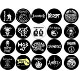 Crust Punk x 20 NEW 1" inch (25mm) button pin badge Discharge Amebix ...