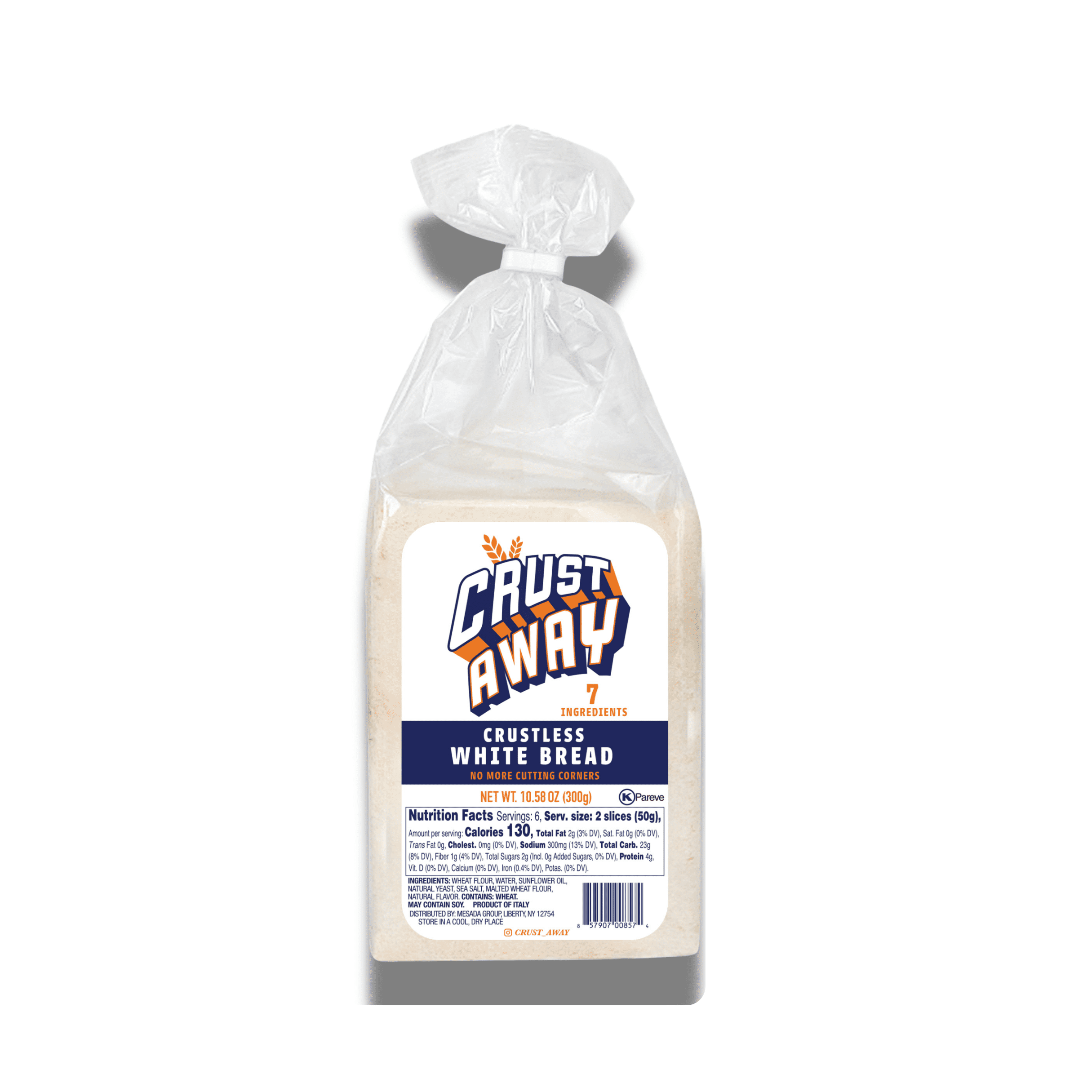 Crust Away Crustless White Bread 10.58oz - Walmart.com