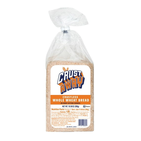 Crust Away Crustless Whole Wheat Bread 10.58oz - Walmart.com