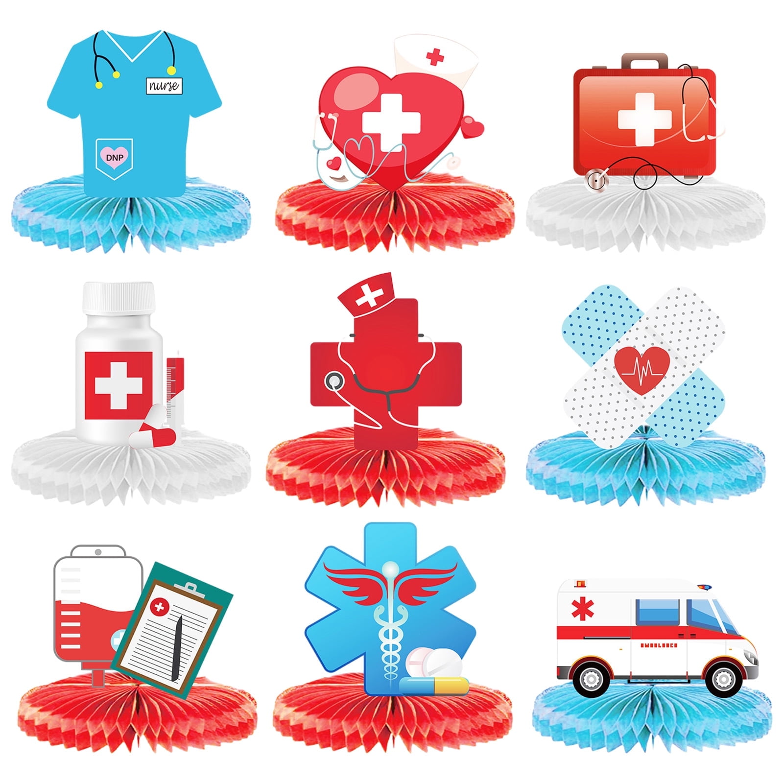 Crusward Nurses Week 2025 Decorations,Thank You Nurses Honeycomb ...