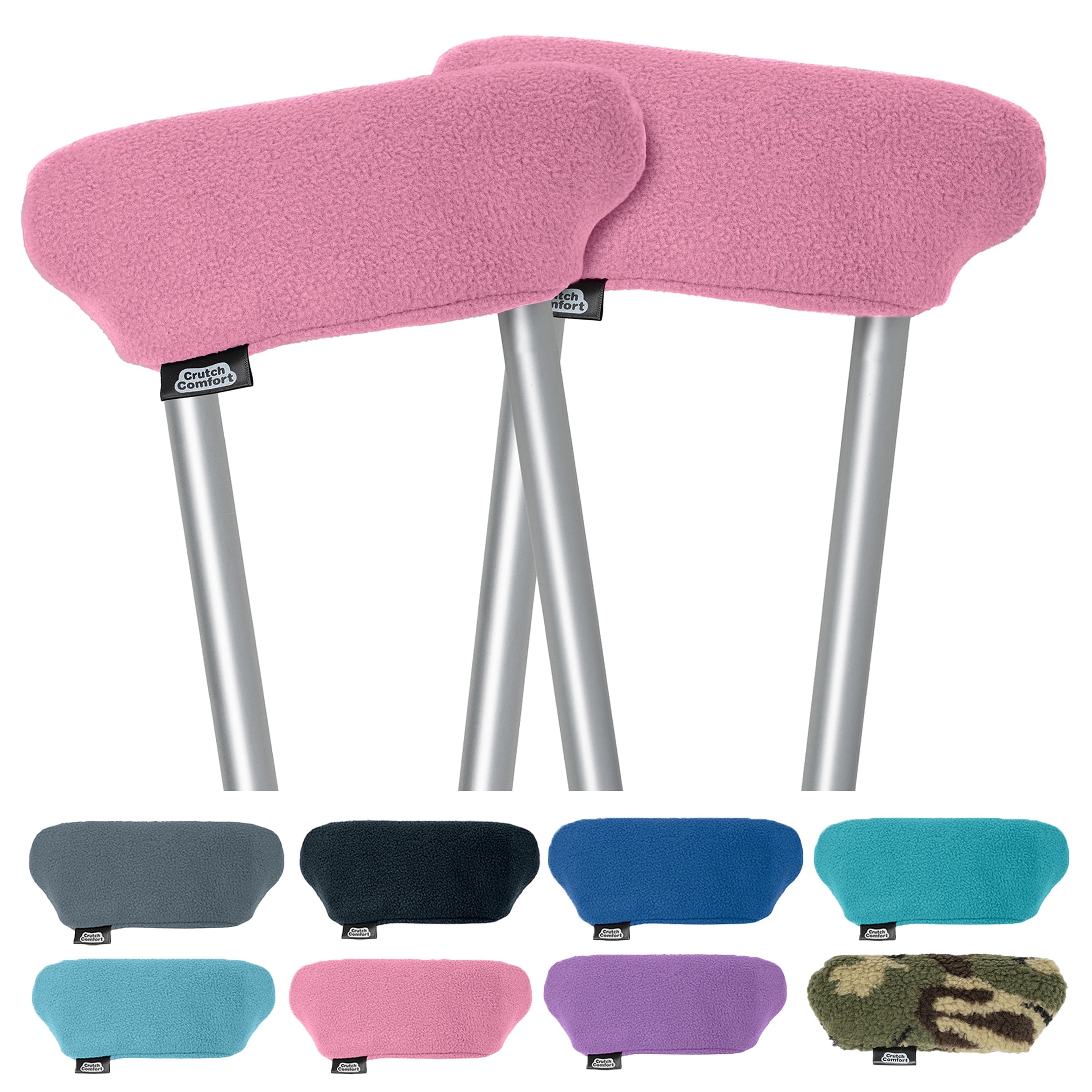 Crutch Comfort Universal Crutch Underarm Pad Covers - (Pink) - Walmart.com