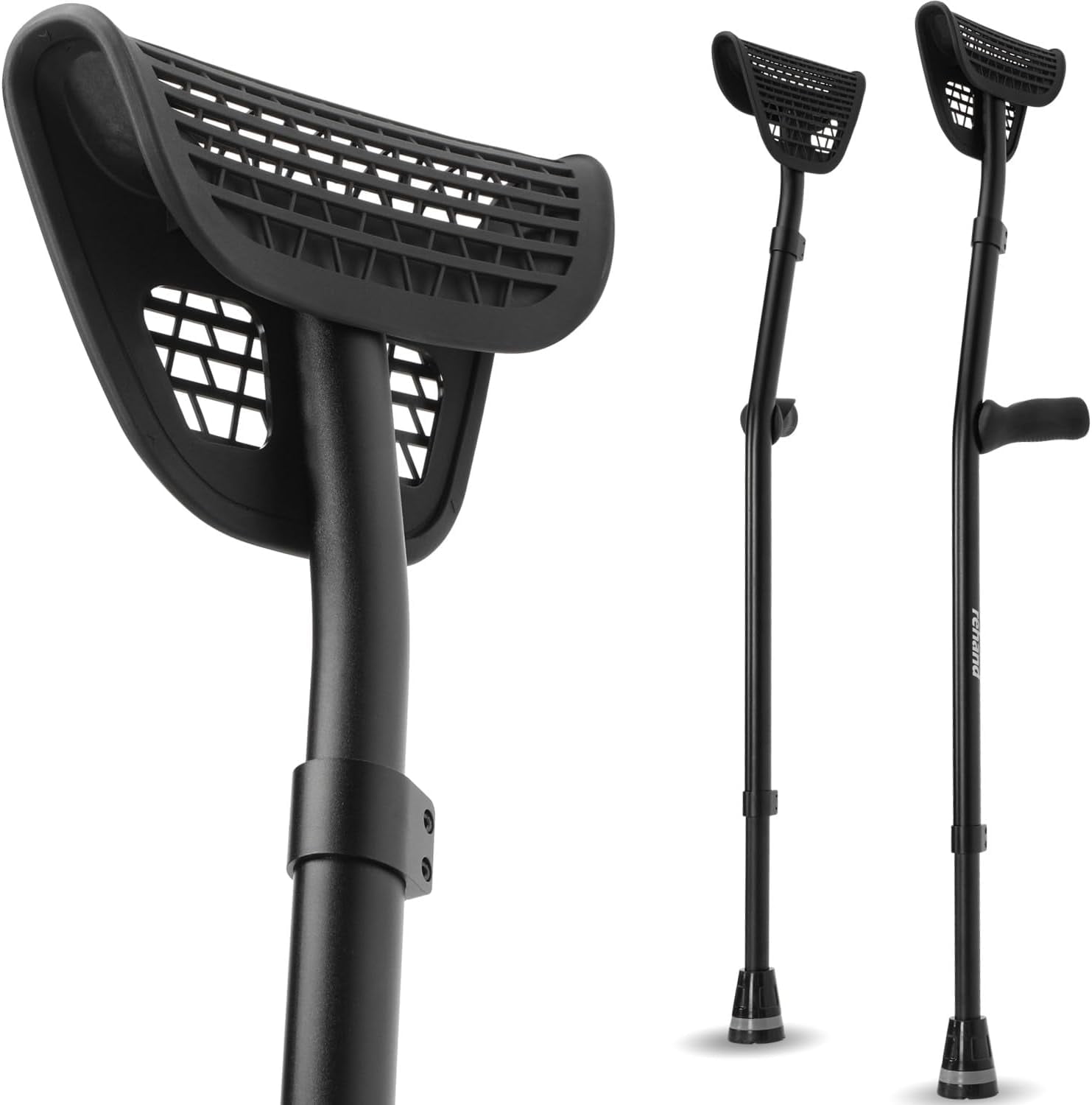 Crutches for Adults, Soft Hand Grip Crutches with Ergonomic Design ...