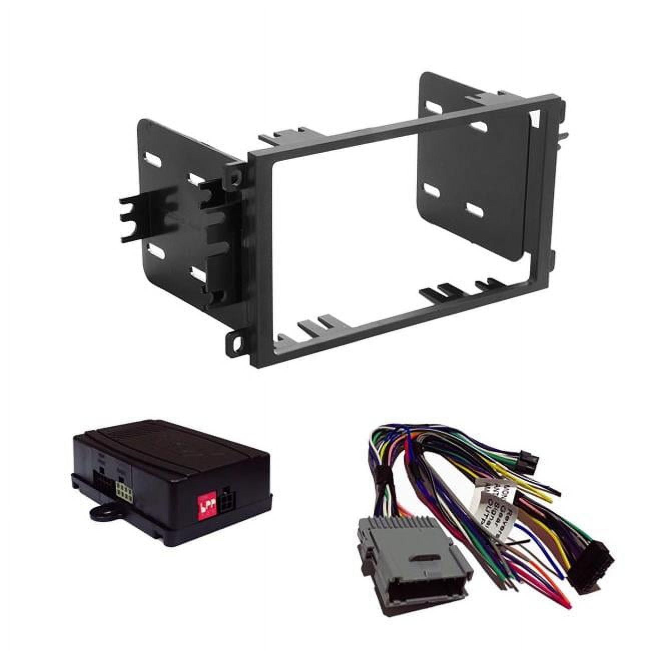 Crux Onstar Radio Replacement Interface W/ Swc Retention Video Switcher & D. Din Dash Kit - Gm ...