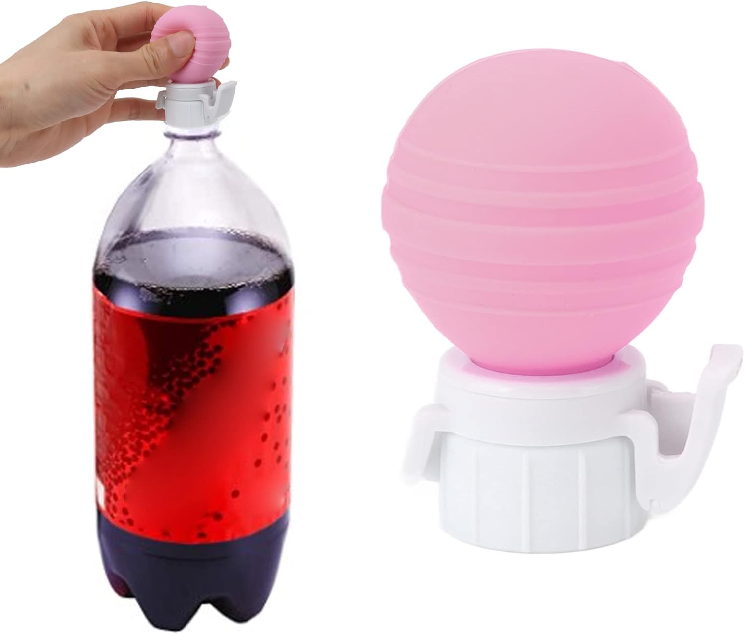 Cruynt Plastic Bottles Sealer, Bottle Pump Cap,Pump Lid Soda Bottle Cap ...