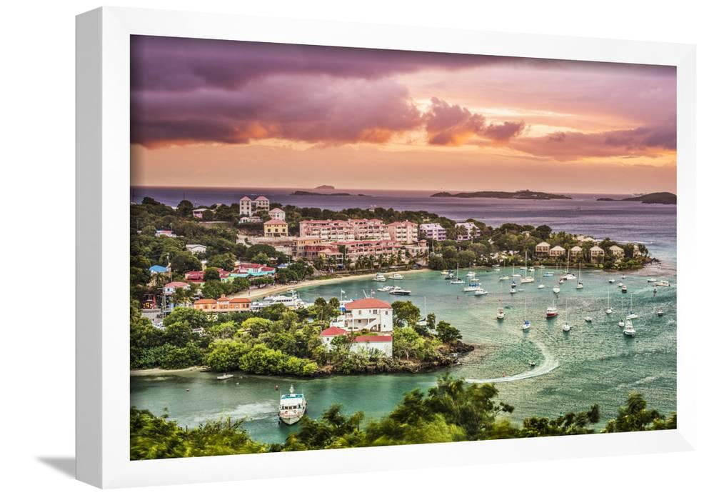 Cruz Bay, St John, United States Virgin Islands, Framed Art Print Wall ...