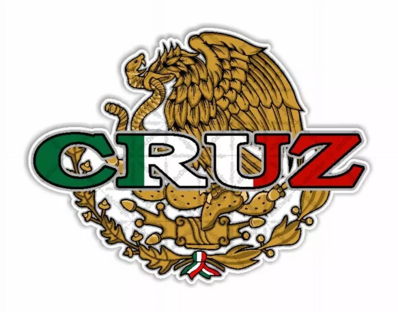 Cruz Mexico Last Name Apellido Surname Sticker Phone Decal Water Bottle ...