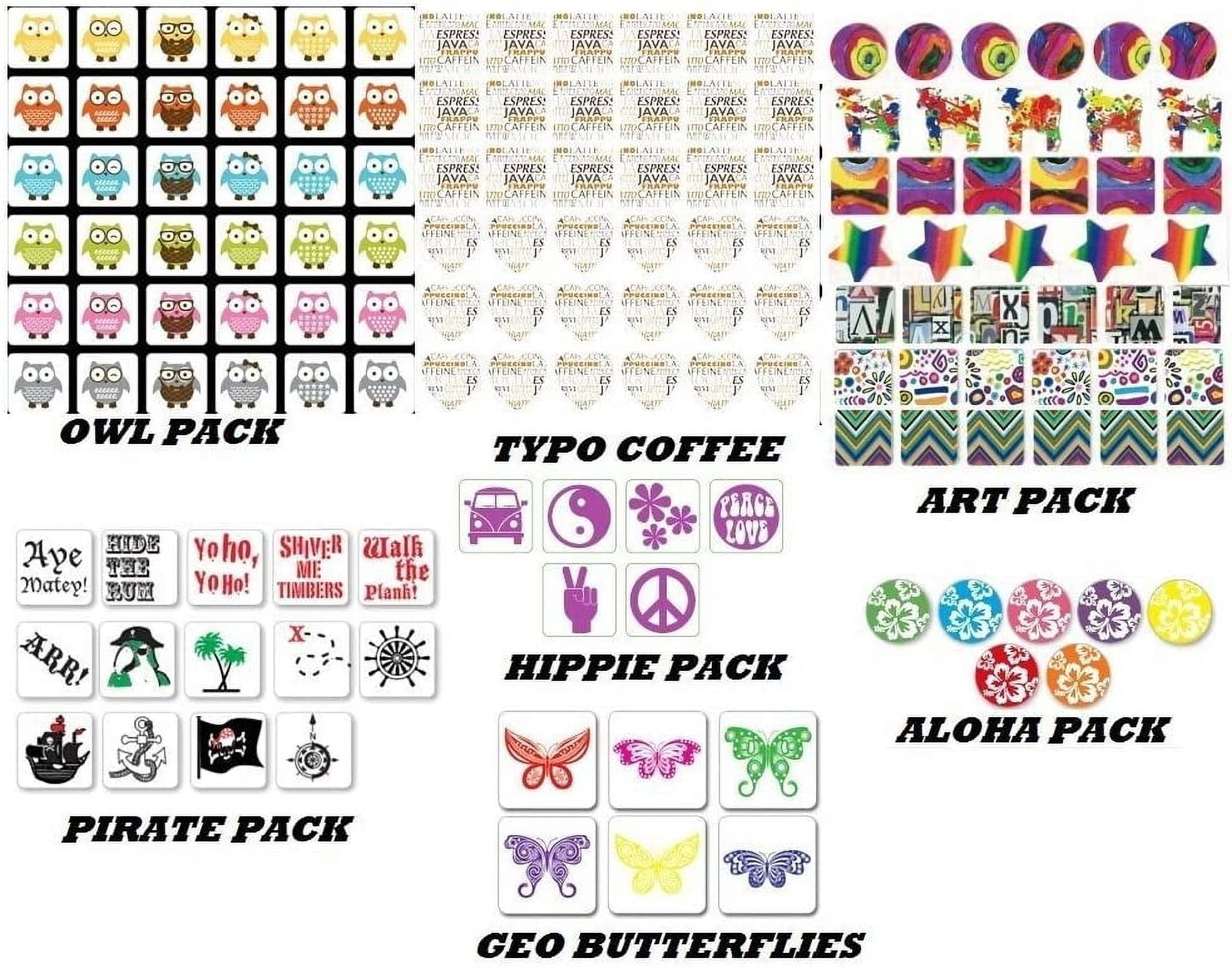 Cruzin Cap Sip Hole Cover, 7 Pkgs of 250 Caps Each, Fun Assortment #2 ...