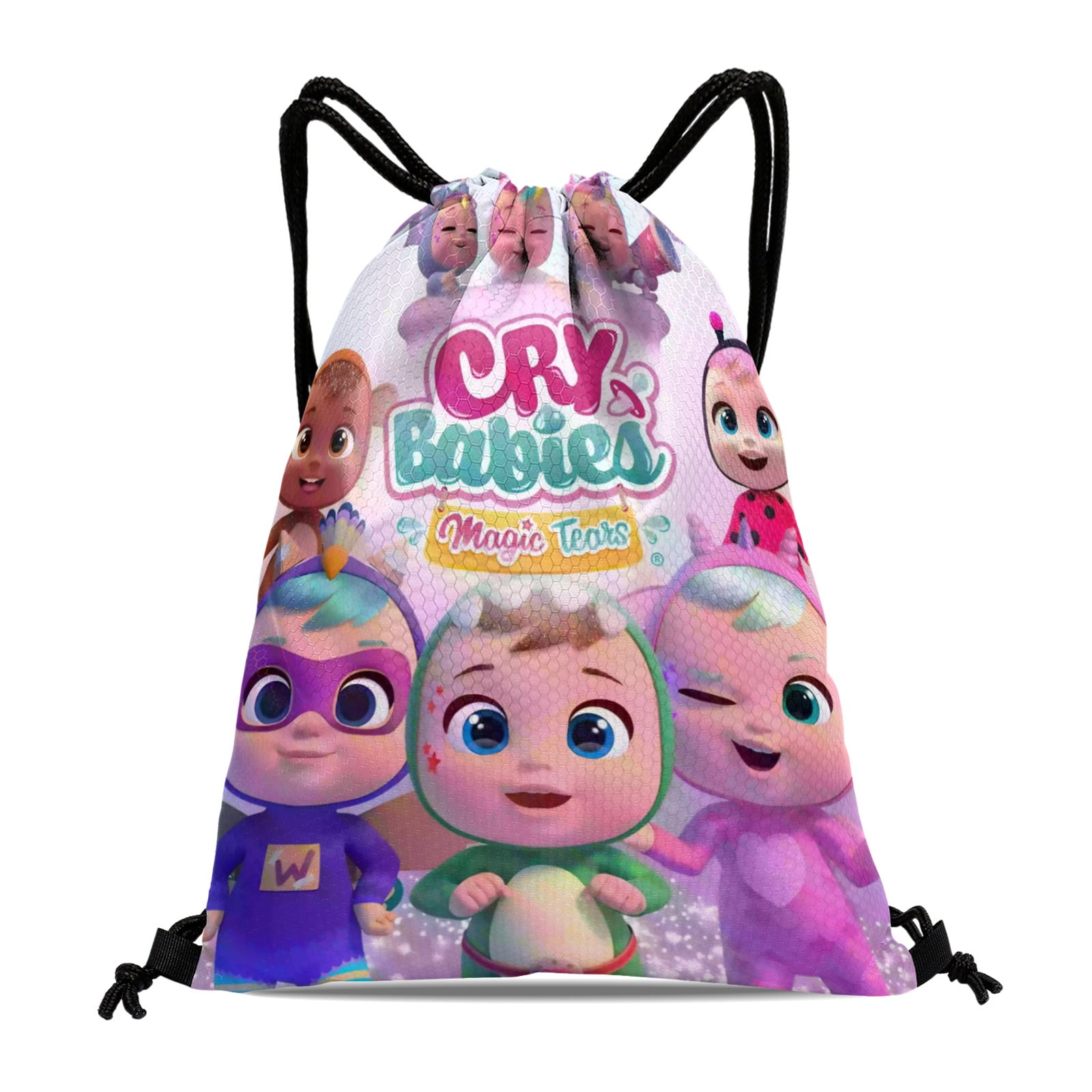Cry Babies Baby-theme Drawstring Backpack Sports Gym Bag Water ...