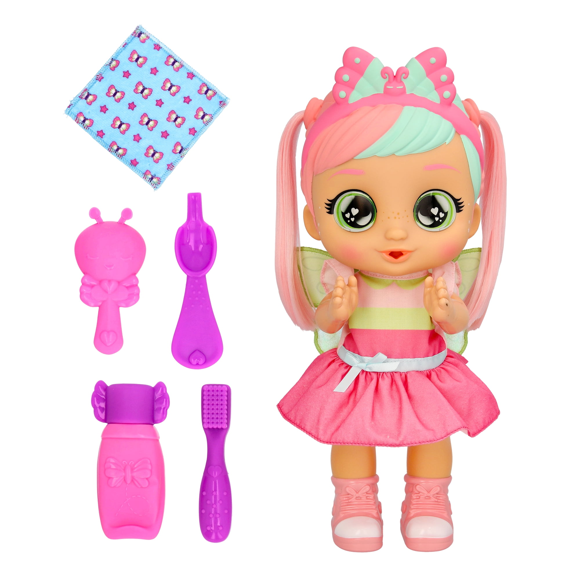 Cry Babies Bella's Morning Routine Interactive 13.6" Baby Doll with 25 ...