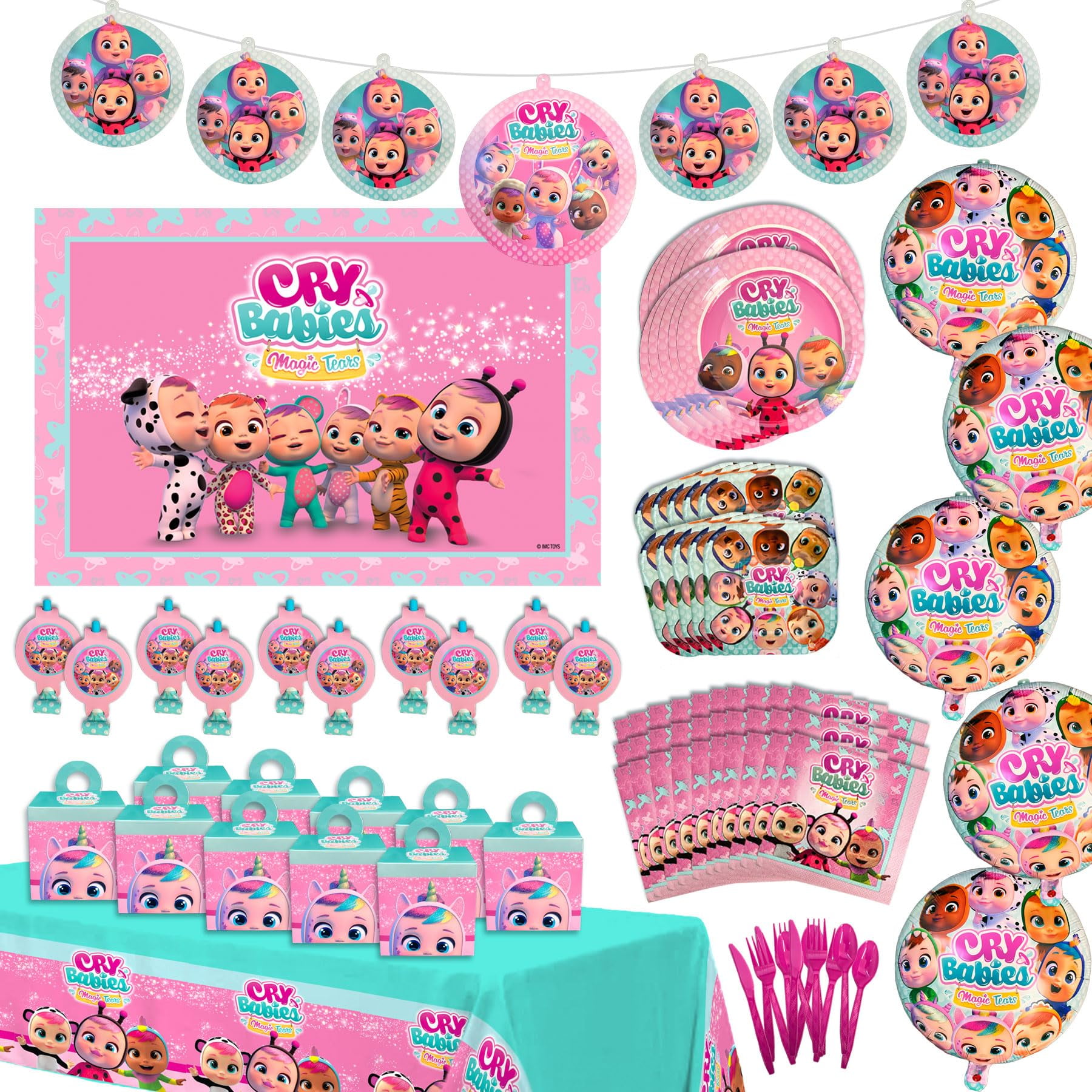 Cry Babies Birthday Party MMF7 Kit - All-in-One Party Pack for 10 Kids ...