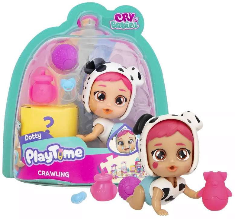 Cry Babies Crawling Dotty Mini Doll - Walmart.com