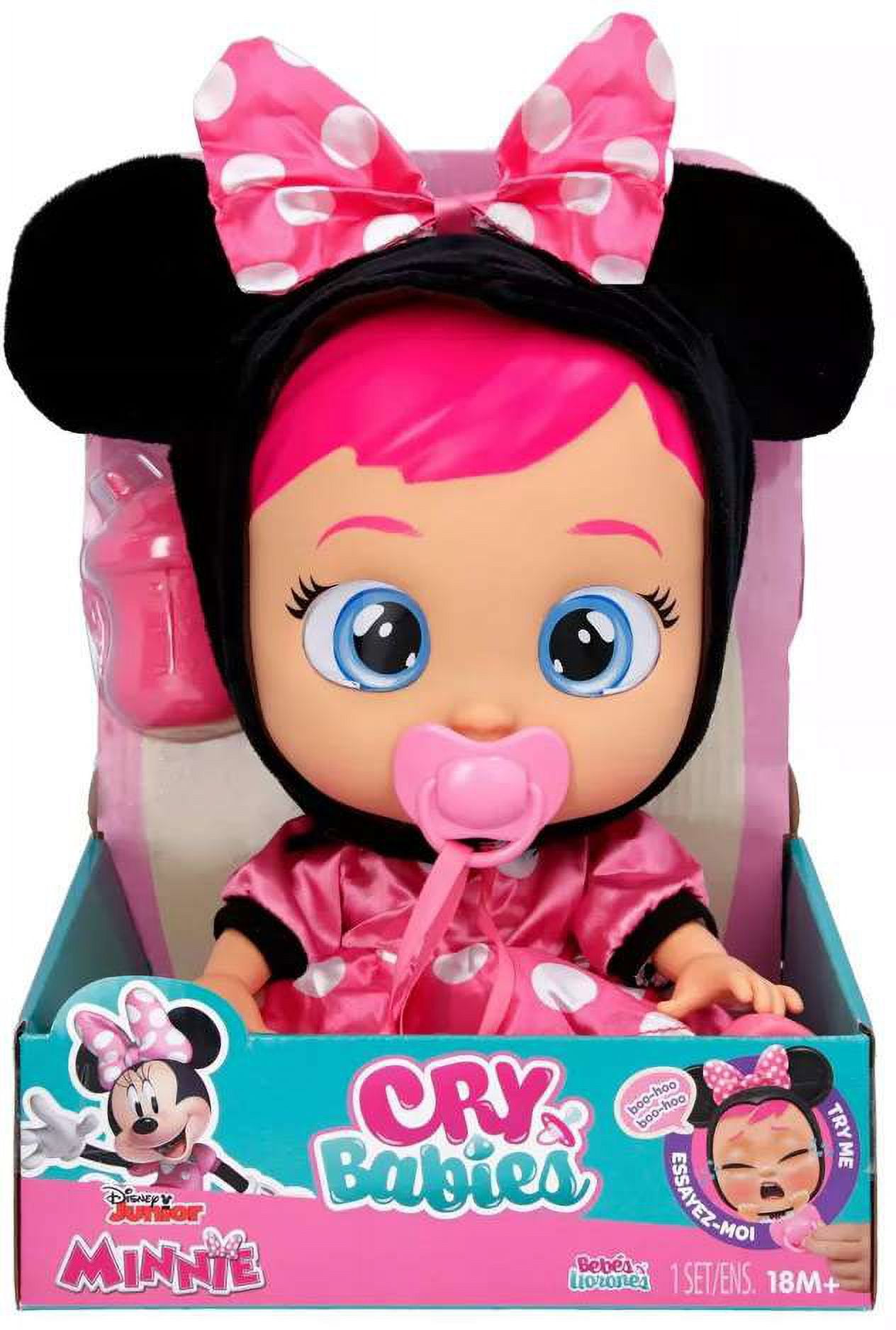 Cry Babies Disney Junior Minnie Doll - Walmart.com